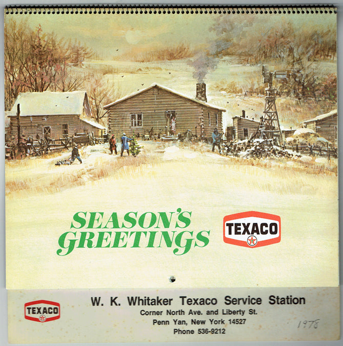 1978 Texaco Dealer Calendar – Stuart Ng Books