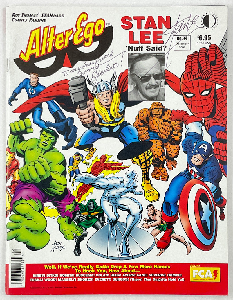 Alter Ego Magazine #74 - Signed by Stan Lee – Stuart Ng Books
