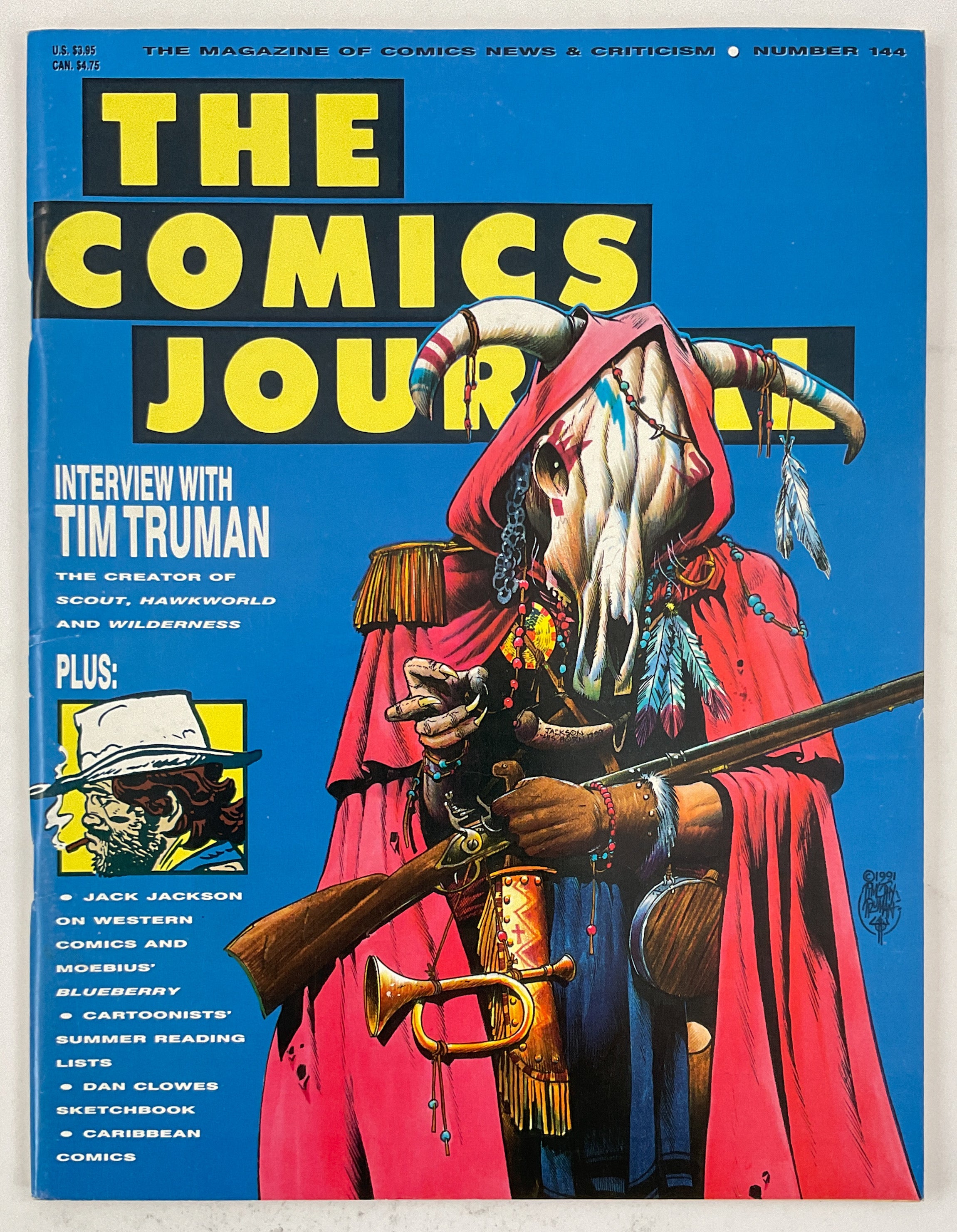 The Comics Journal #144 - Dan Clowes Sketchbook – Stuart Ng Books