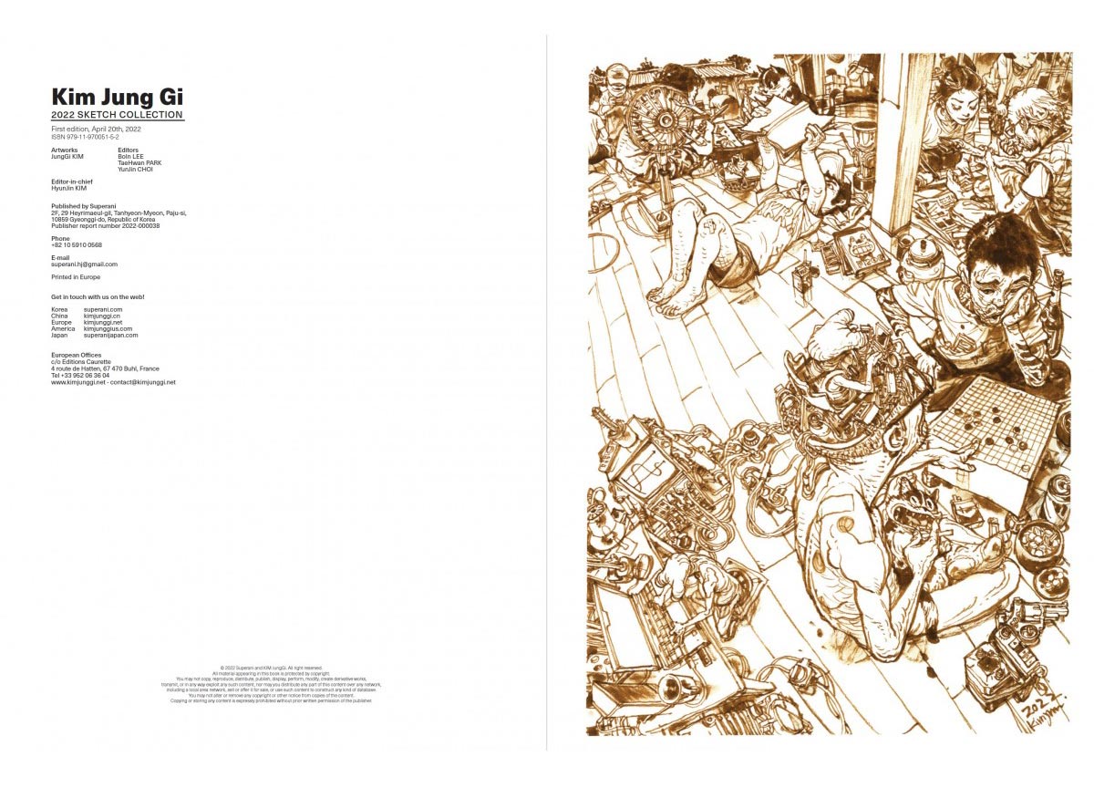 Kim Jung Gi 2022 Sketchbook Collection Stuart Ng Books 6847
