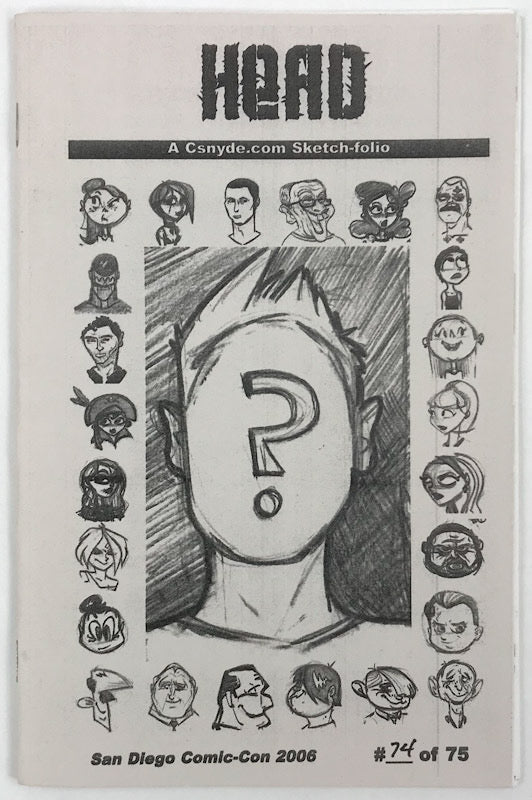 Head A Sketch-folio - Signed & Numbered – Stuart Ng Books