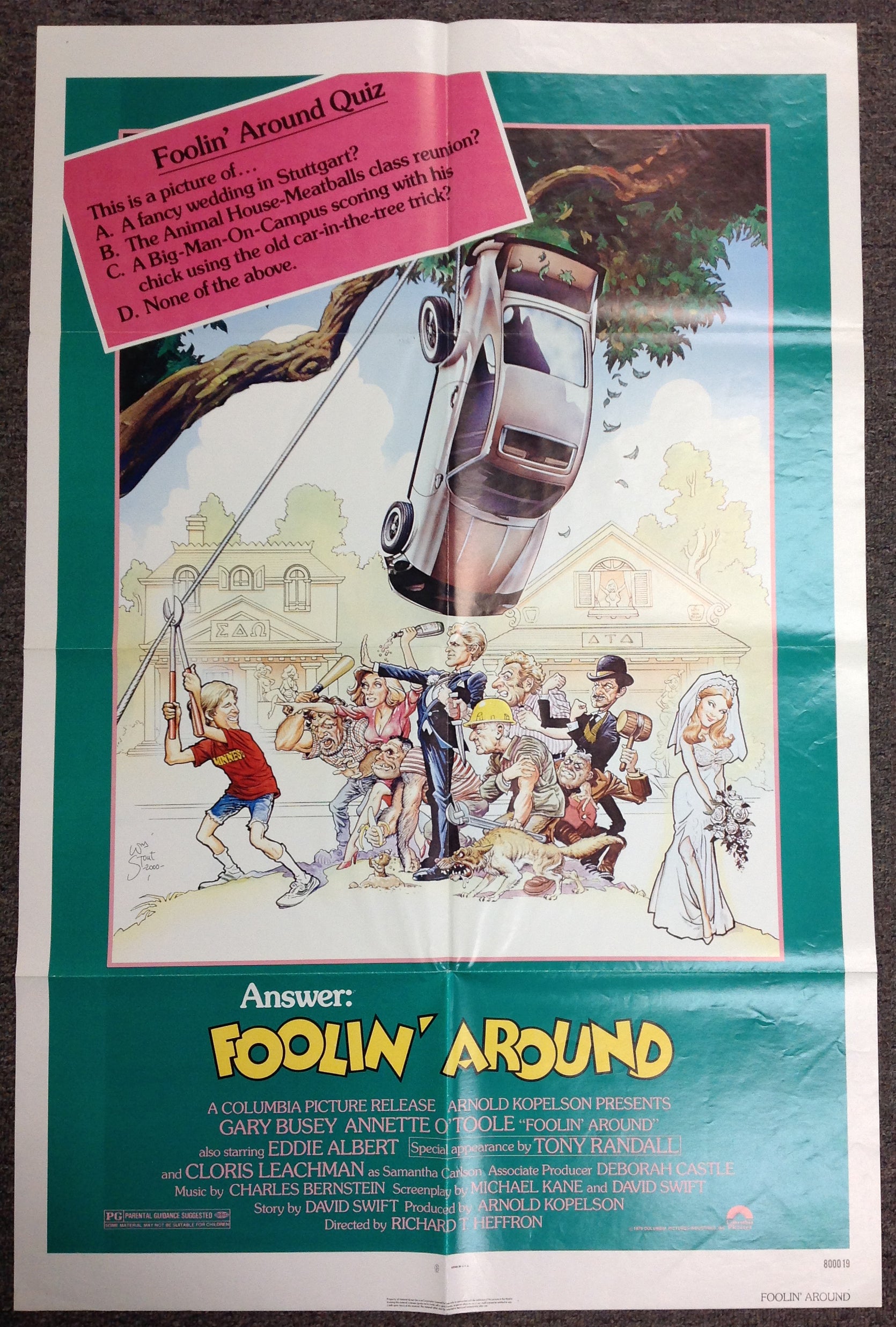 Foolin' Around - Movie Poster One-Sheet - Signed – Stuart Ng Books