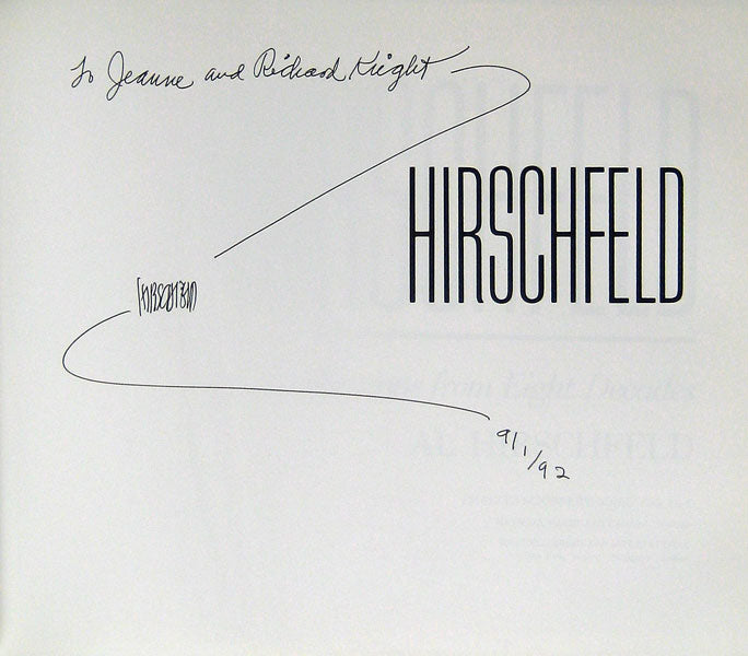 Hirschfeld: Art And Recollections From Eight Decades - Signed – Stuart ...