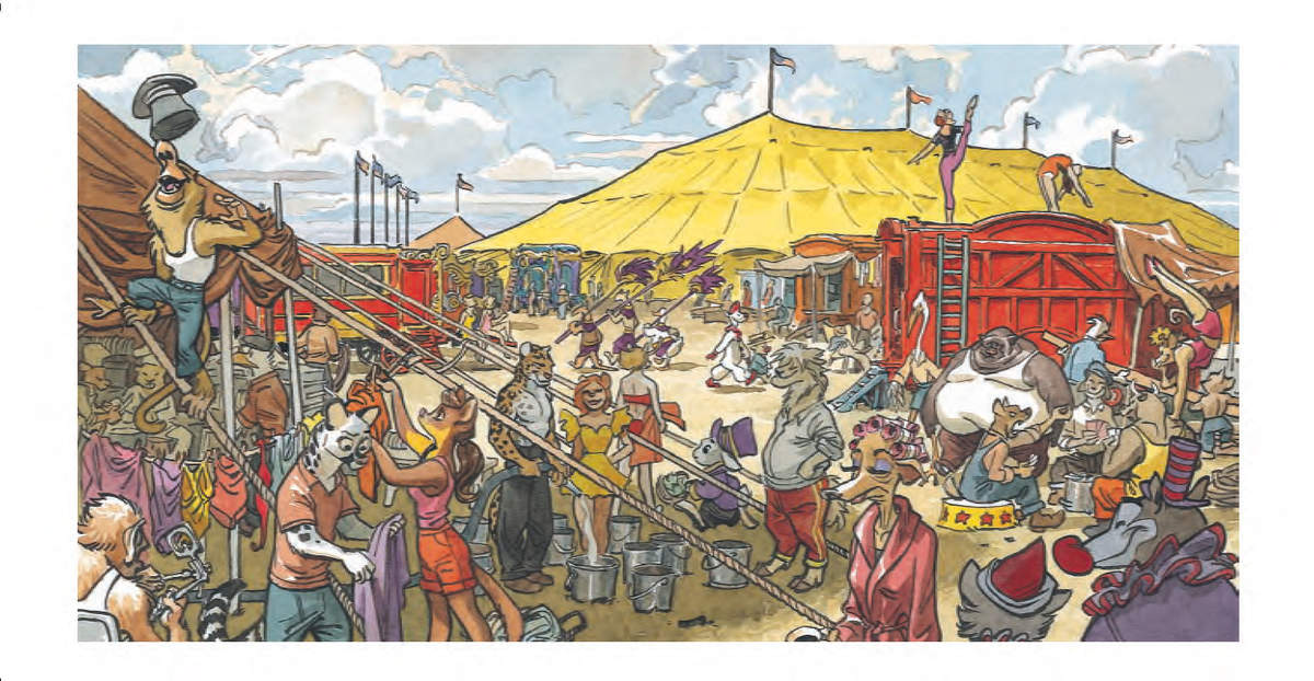 Sunflower Circus 50x25 Print - Signed – Stuart Ng Books